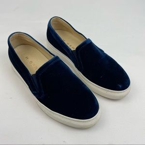 M. Gemi | Shoes | M Gemi Sofia Blue Velvet Sneakers 37 Us 7 | Poshmark